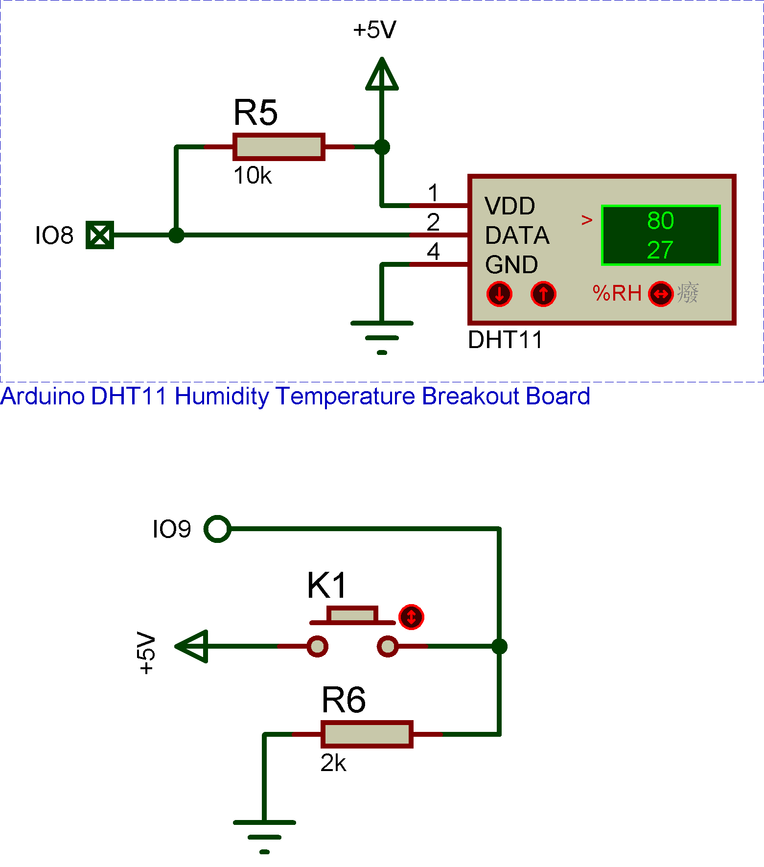 Proteus可视化——基于arduino 328的温湿度监测系统proteus可视化设计圈子普客圈